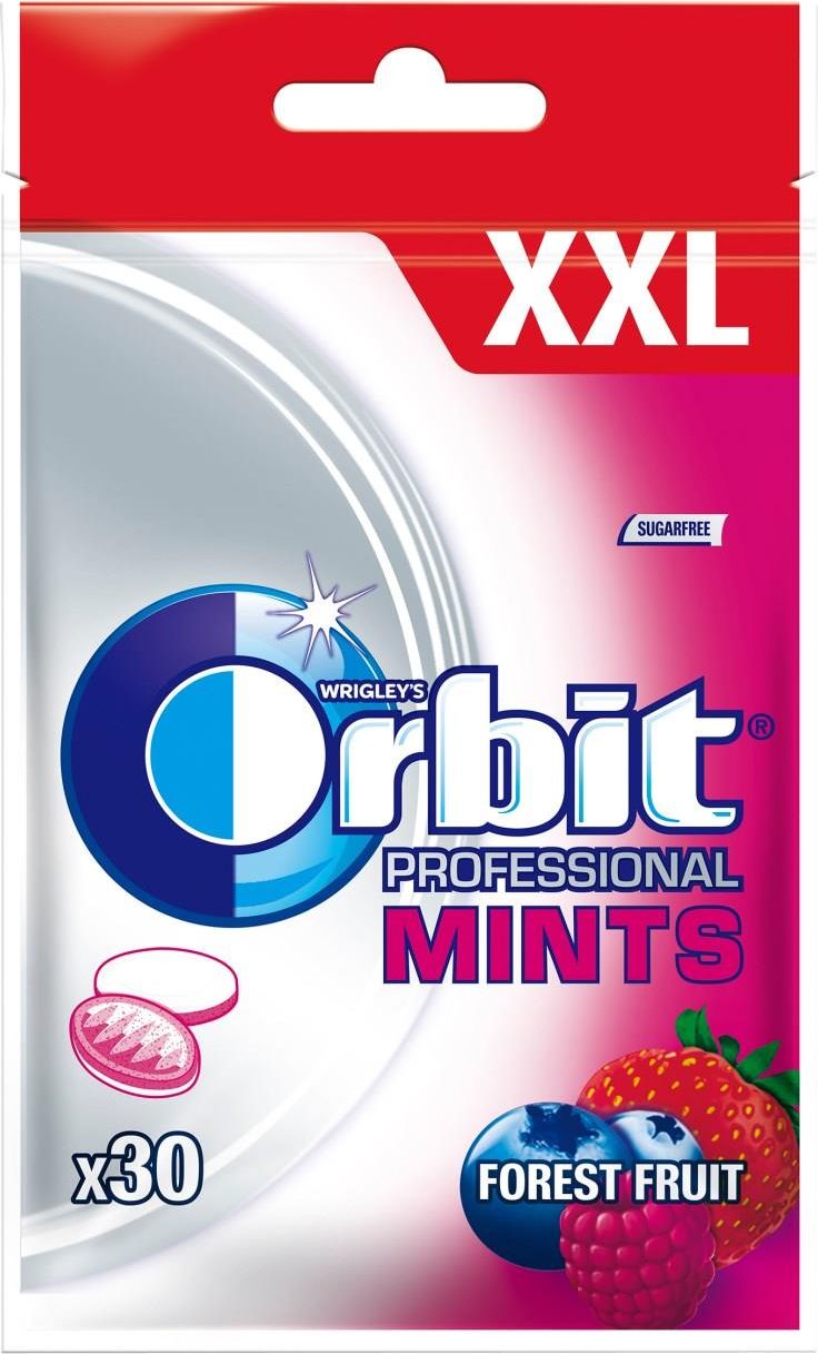 ORBIT 30szt Professional Mints Forest Fruit XXL - Ceny i opinie - Ceneo.pl