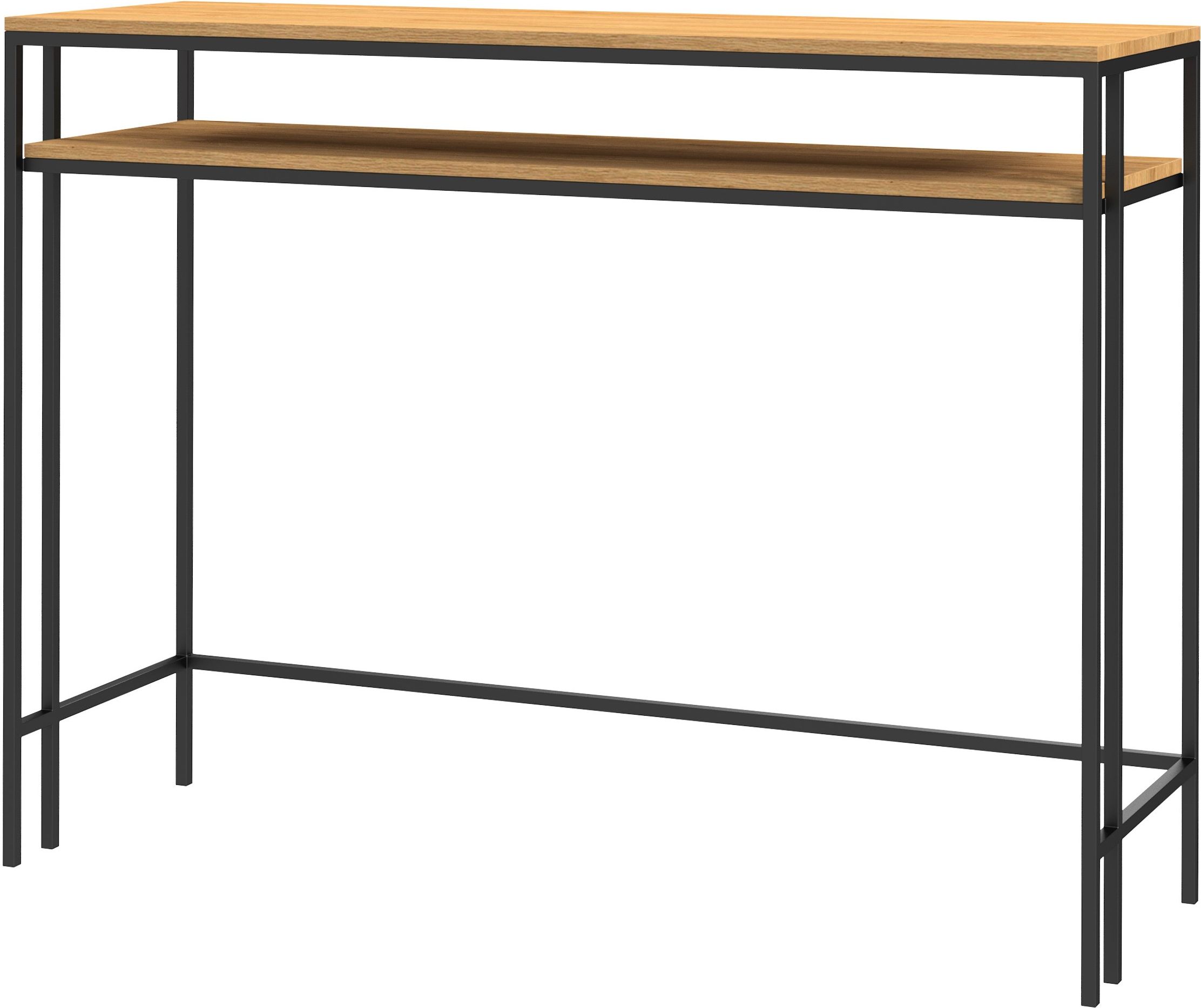 Konsola regałowa z drewna litego Dąb Olcha Jesion Emra Wood Design SKD ...