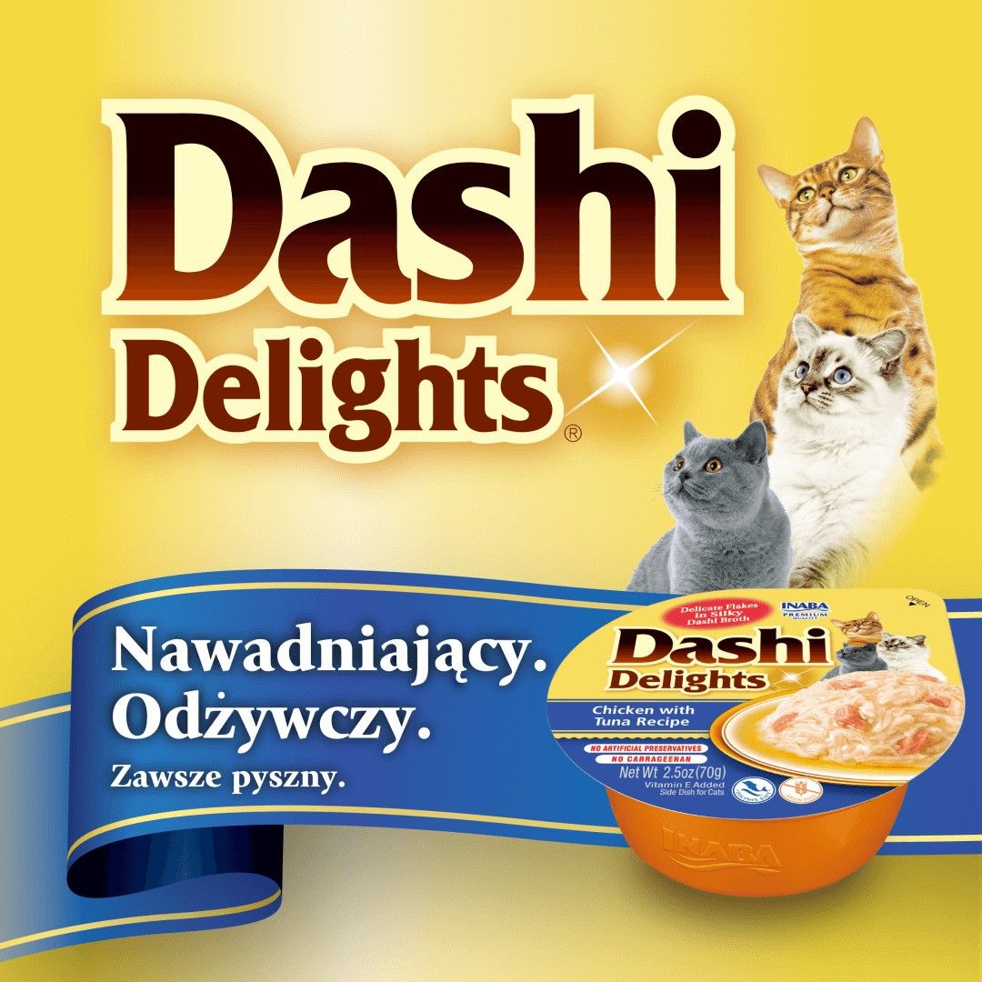 Karma Inaba Cat Dashi Delights Kurczak i Ser 12x70g - Ceny i opinie ...