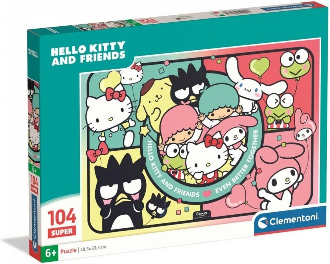 Clementoni Puzzle 104 Super Hello Kitty 2 - Ceny i opinie - Ceneo.pl