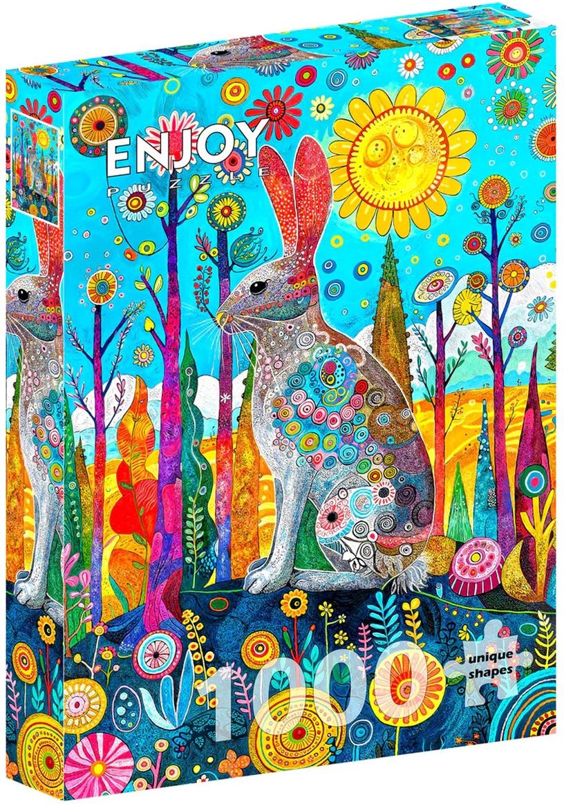 Enjoy Puzzle Kolorowy Zając 1000 El. - Ceny i opinie - Ceneo.pl