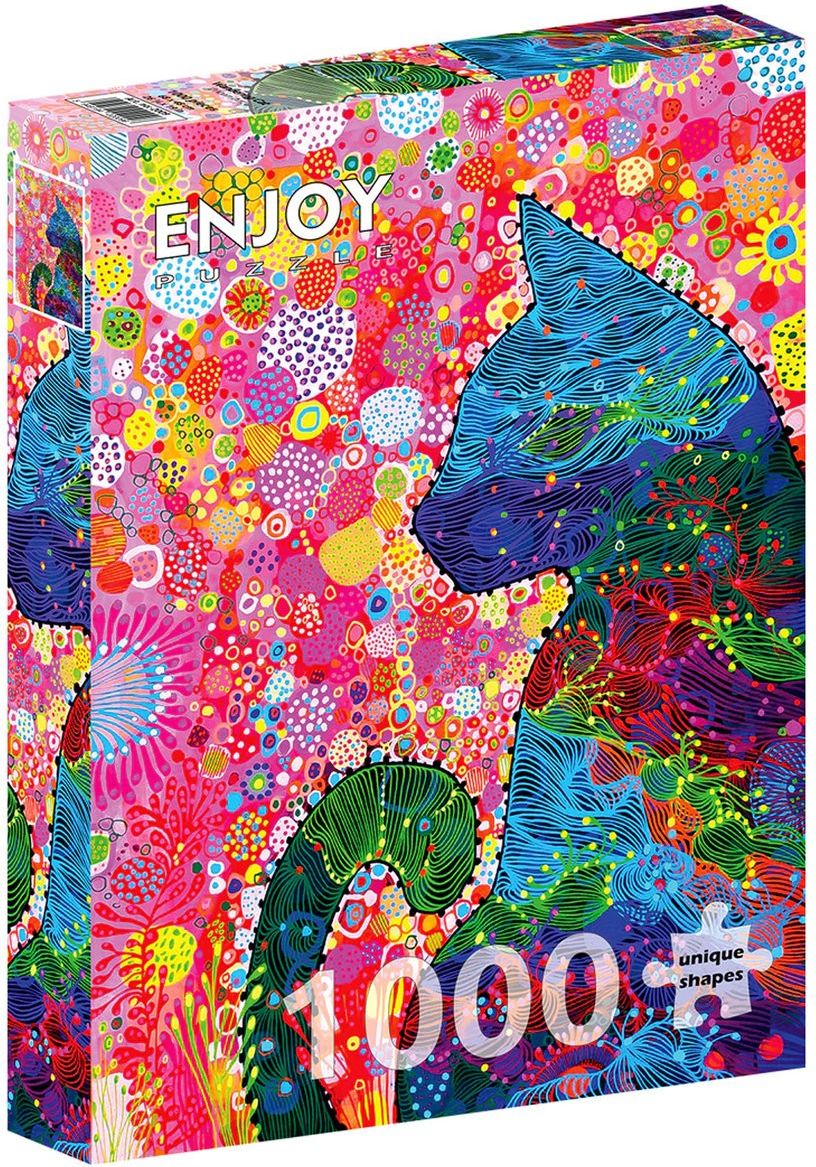 Enjoy Puzzle Kolorowy Kot 1000 El. - Ceny i opinie - Ceneo.pl
