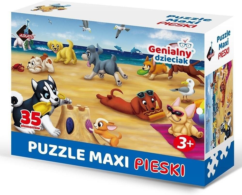 Askato Puzzle maxi 35el pieski - Ceny i opinie - Ceneo.pl