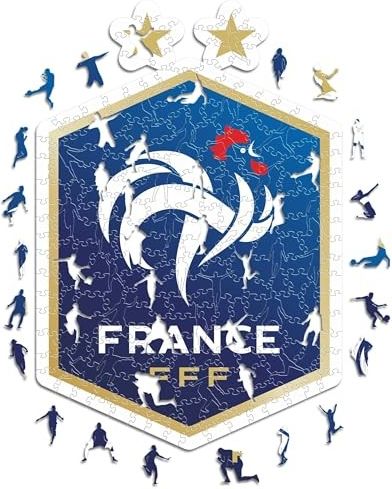 Iconic Puzzles Puzzles Logo Francuskiej Drużyny 100% Ekologiczne ...