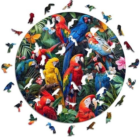 Iconic Puzzles Zwierzęta Fantasy Drewniane Puzzle Wielokolorowe M 350 ...