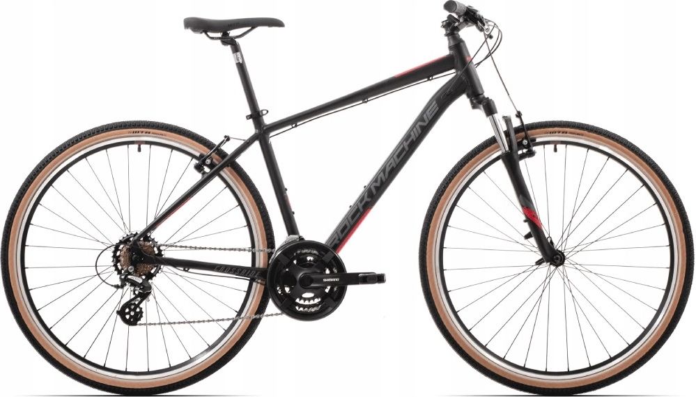 Rock Machine Crossride 10022/23Matte Black/Grey/Red L (20 - Rowery ...