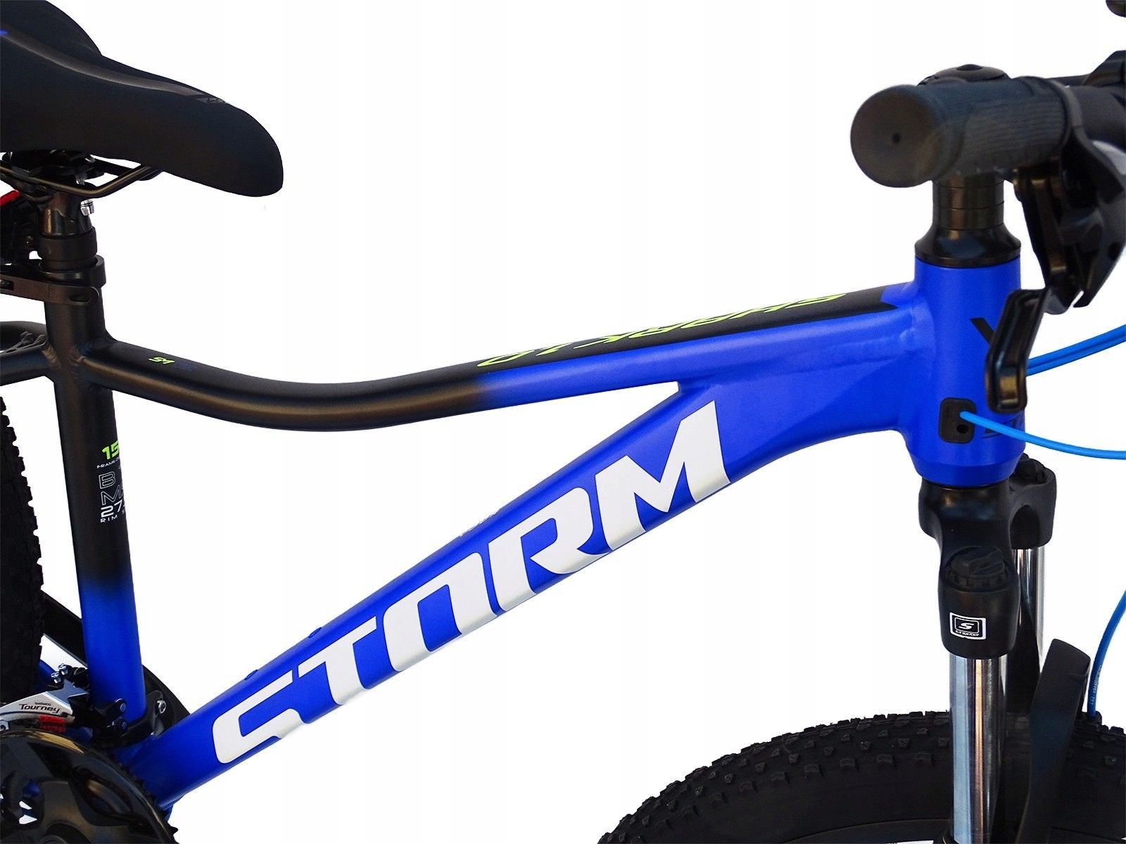 Storm 27.5 Shark 1.0 Górski Mtb Aluminiowy 15 Niebieski Mat - Rowery ...