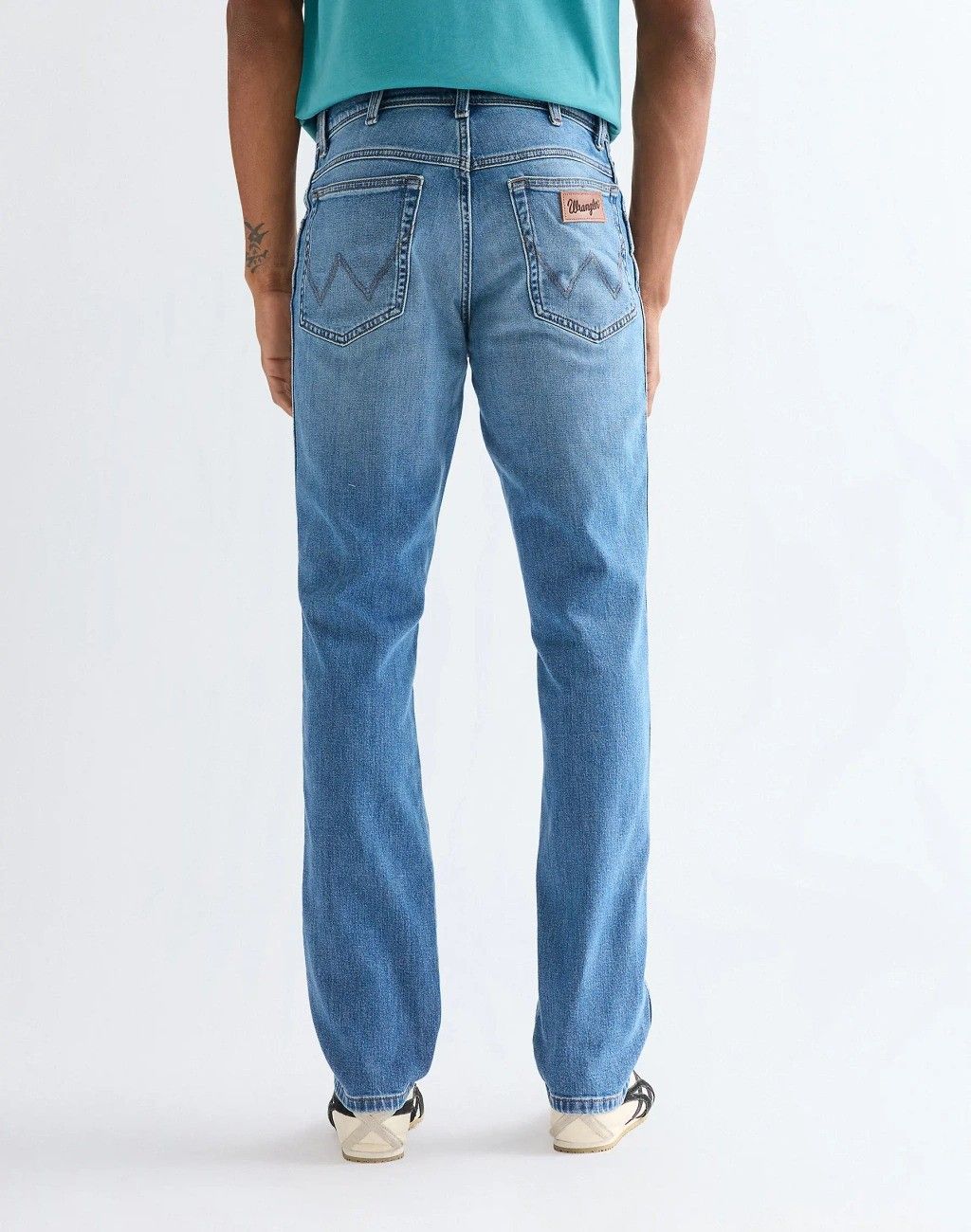 MESKIE SPODNIE WRANGLER TEXAS SLIM HARBOR BLUE 112377811 - Ceny i ...