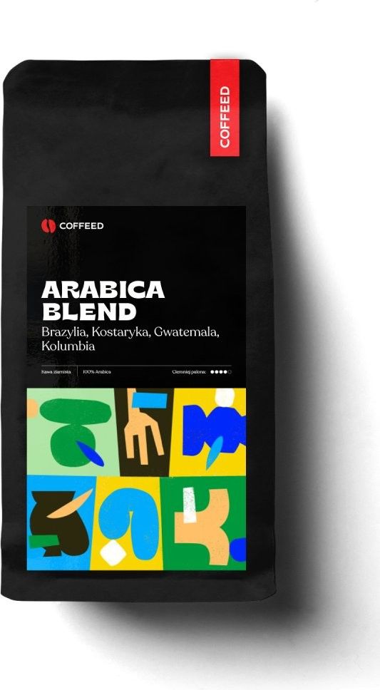 Kawa Coffeed kawa ziarnista ARABICA BLEND Brazylia Kostaryka Gwatemala ...