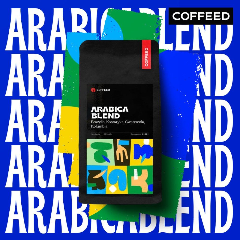 Kawa Coffeed kawa ziarnista ARABICA BLEND Brazylia Kostaryka Gwatemala ...