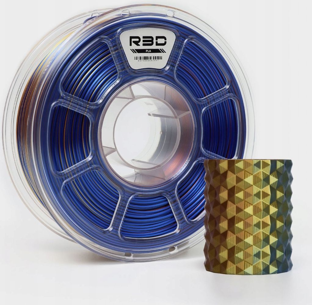 Filament R3D Pla Magic Silk 1.75mm 1kg Tri-Color Gold Copper Blue ...