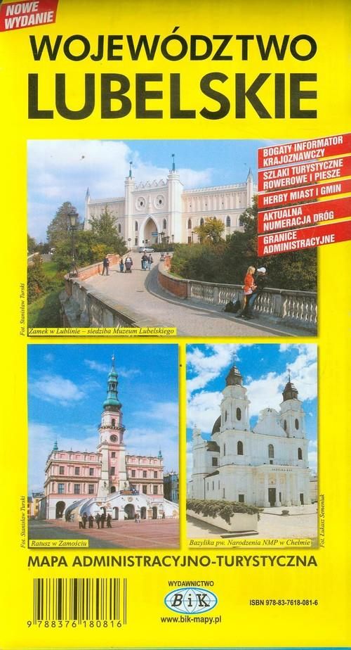 Województwo Lubelskie mapa administracyjno-turystyczna - Ceny i opinie ...