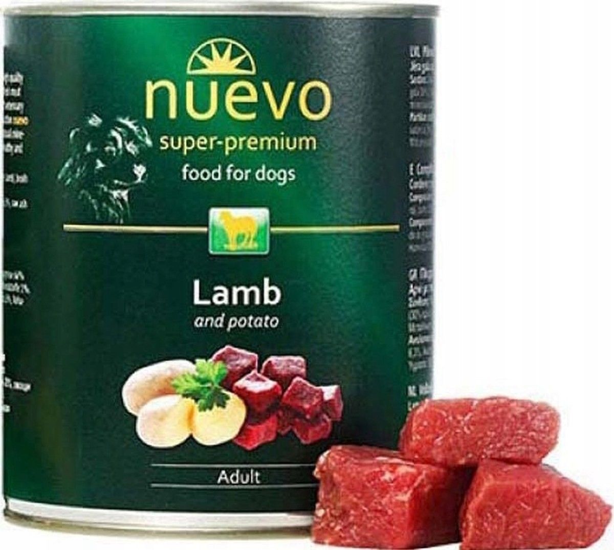 Karma Nuevo Super Premium Puszka Mokra Karma Dla Psa Adult Jagnięcina ...