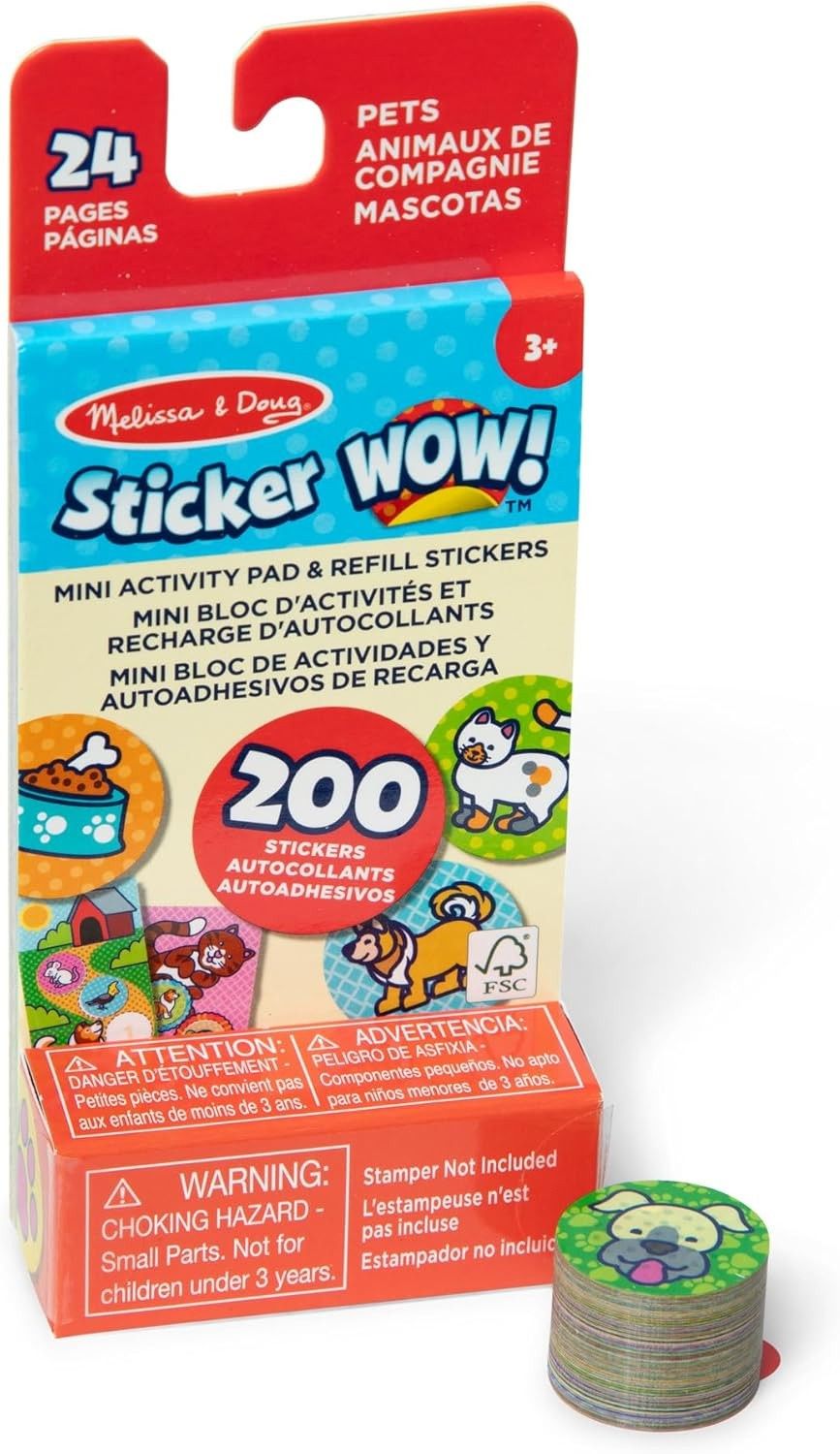 Melissa & Doug Zestaw Uzupełniający Sticker Wow Zwierzęta 200 Naklejek ...