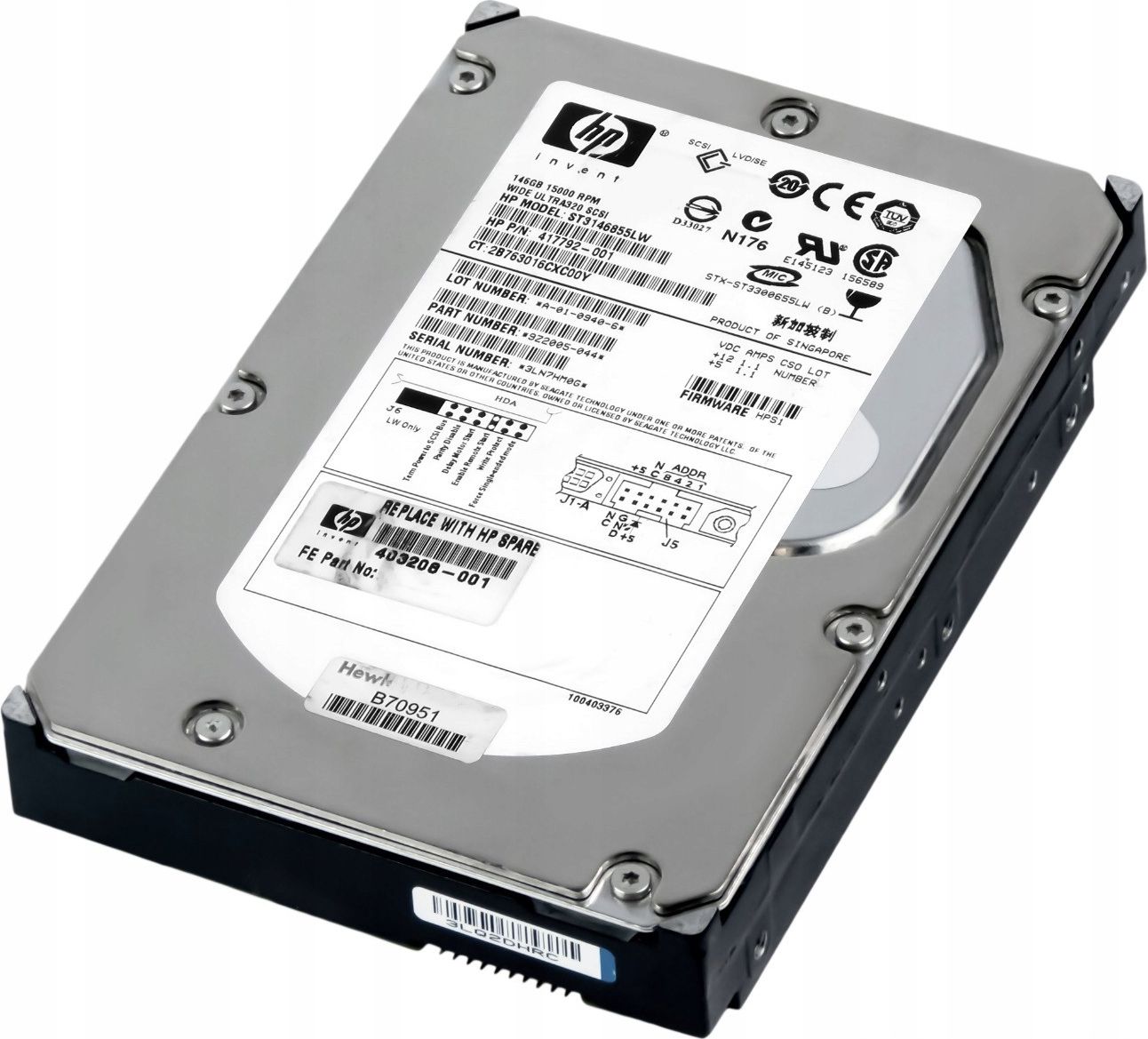 Dysk serwerowy Dysk serwerowy HP ST3146855LW 146GB 3.5 (417792001 ...