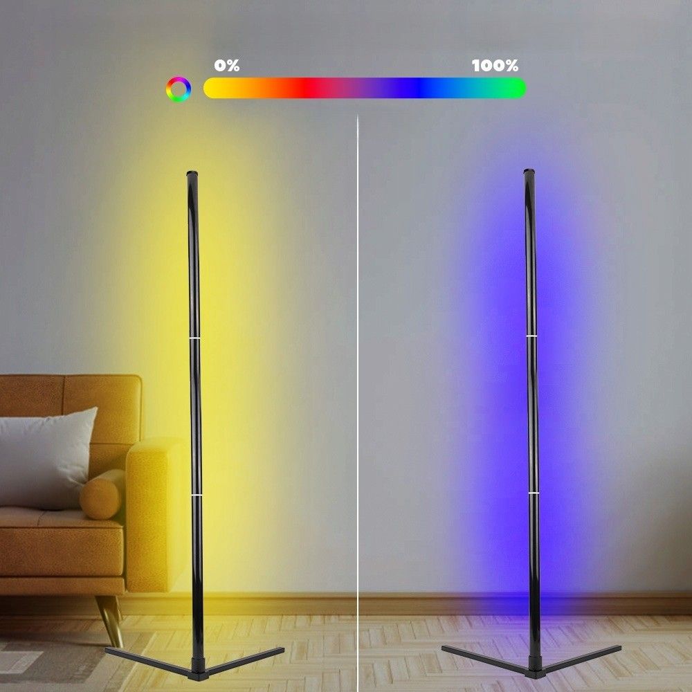 Lampa Lampa podłogowa stojąca LED RGB ściemnialna timer synchronizacja ...