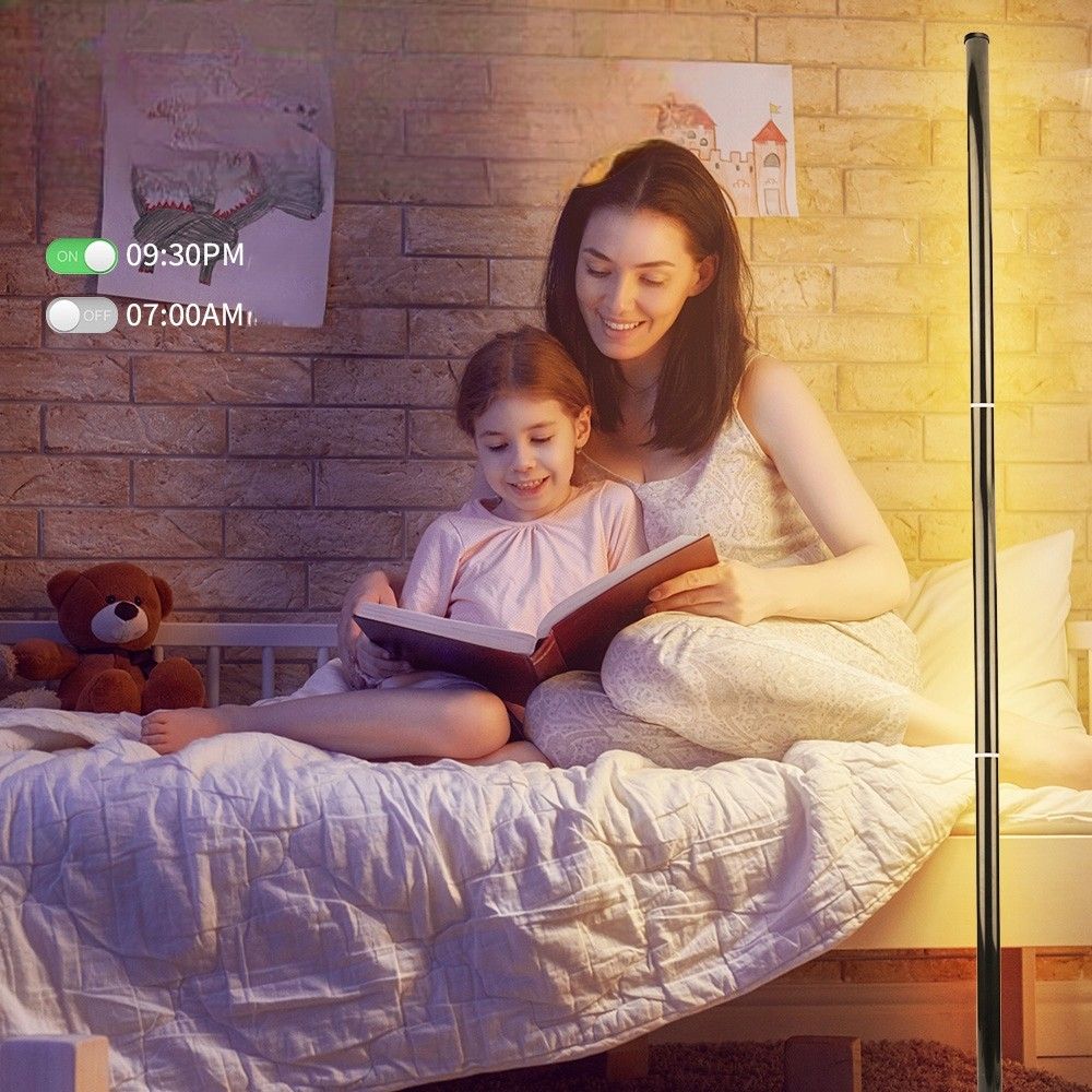 Lampa Lampa podłogowa stojąca LED RGB ściemnialna timer synchronizacja ...