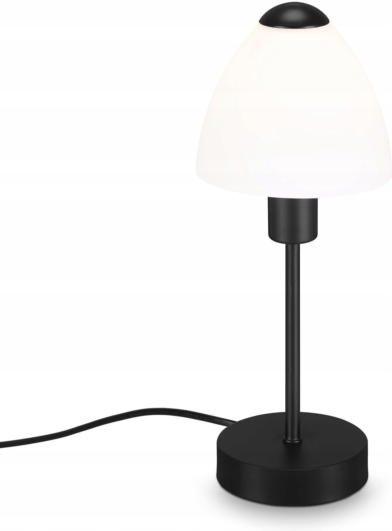 Lampa stołowa LED E14 Briloner czarna z przełącznikiem kablowym 7025015 ...