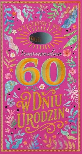 Karnet B6 Hm-200 60 Urodziny Rocznik 1966 Damski Hm200-3618 - Ceny i ...