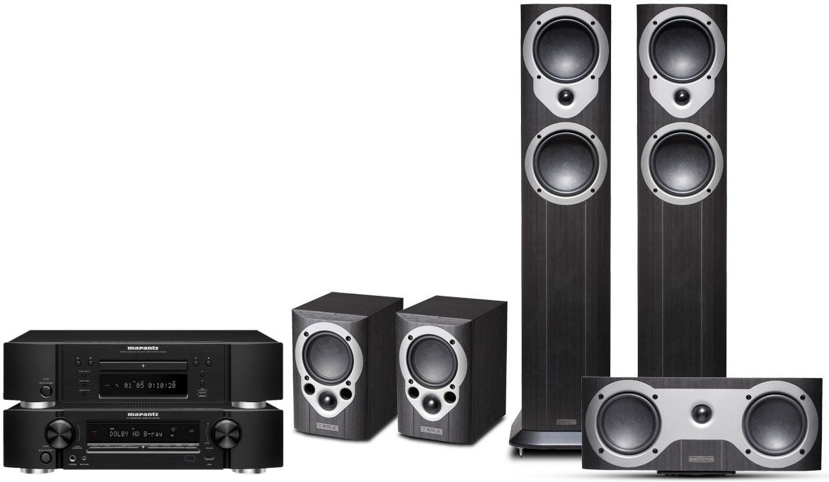 Kino domowe Marantz NR 1403 + UD 5007 + Mission M34i + M30i + M3C2i ...