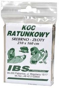 IBSS BIOMED Koc ratunkowy, 160cm x 210cm, srebrno-złoty, (IBS),1 szt ...