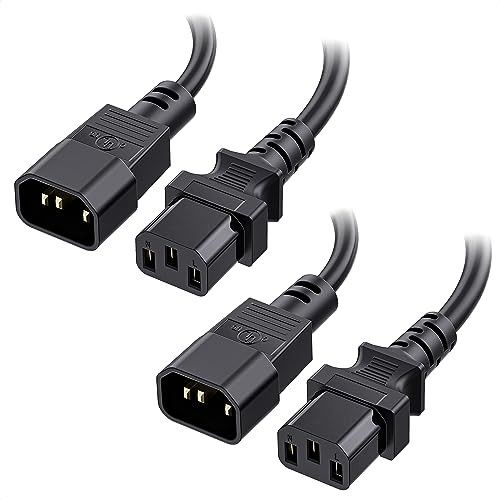 Cable Matters 2-Pack Computer To Pdu Power Extension Cord - 6Ft, Iec ...