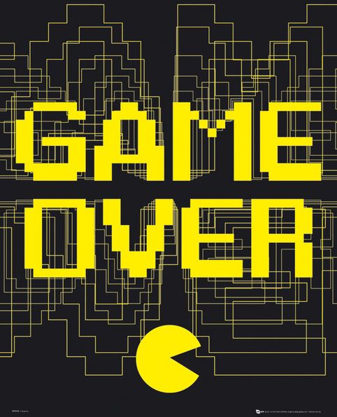 Pacman Game Over Plakat - Opinie i atrakcyjne ceny na Ceneo.pl