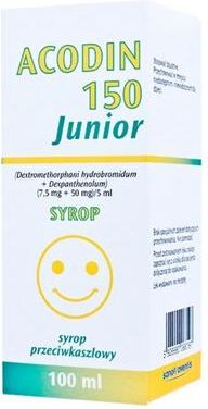 Acodin Junior 100 ml, Syrop Dla Dzieci - Opinie i ceny na Ceneo.pl