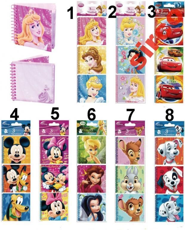 Zestaw 3 Notesy Kołowe Disney Notes 8 Wzorów - Ceny i opinie - Ceneo.pl