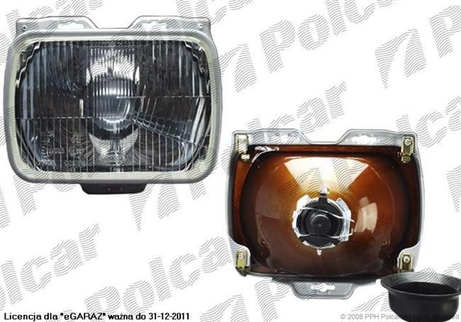 Lampa przednia AUTOPAL lampa przednia reflektor główny prostokątny ...