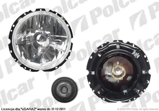 Lampa przednia AUTOPAL lampa przednia reflektor główny gładki,śr.180mm ...