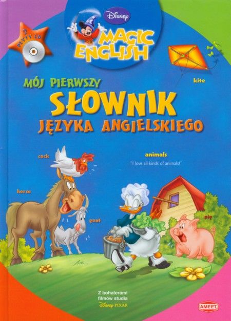 Disney Magic English Mój pierwszy słownik języka angielskiego + 2 CD ...