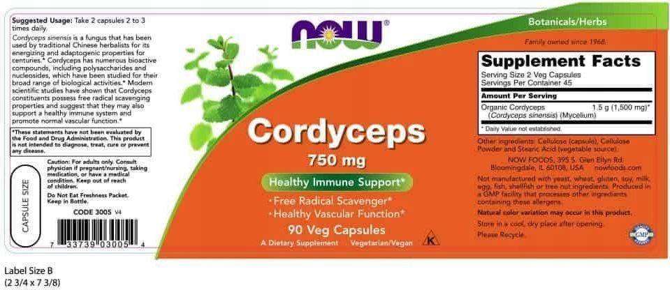 Kapsułki Now Cordyceps 90 szt. - Opinie i ceny na Ceneo.pl