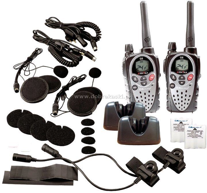 Midland Intercom MIDLAND G 8 PMR + zestawy słuchawkowe dla dwóch kasków ...