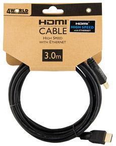 4world Kabel HDMI High Speed z Ethernetem v1.4 3m (8605) - Opinie i ...