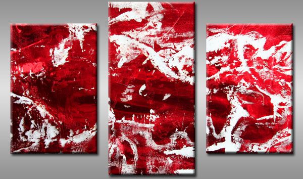 Galerialu Obraz A3TRYPTYK0768 Abstrakcja, Czerwony - Opinie i ...