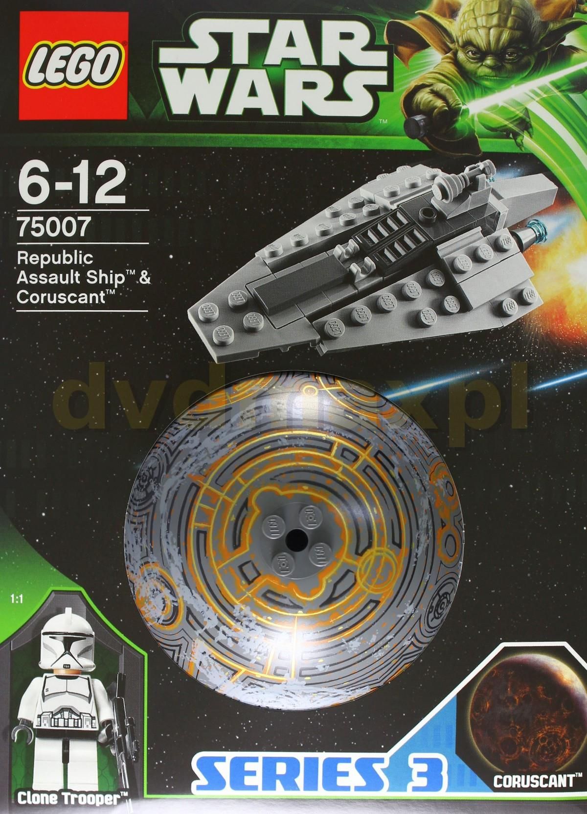 LEGO 75007 Star Wars Republic Assault Shipa & Planet Coruscanta - ceny ...