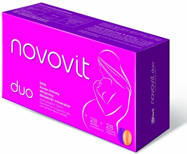 Novovit Duo 28 kapsułek + 28 tabletek - Opinie i ceny na Ceneo.pl