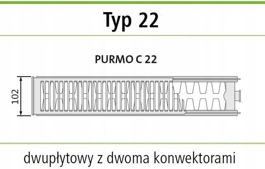 Grzejnik pokojowy Purmo Compact C22 550x3000 - Opinie i ceny na Ceneo.pl