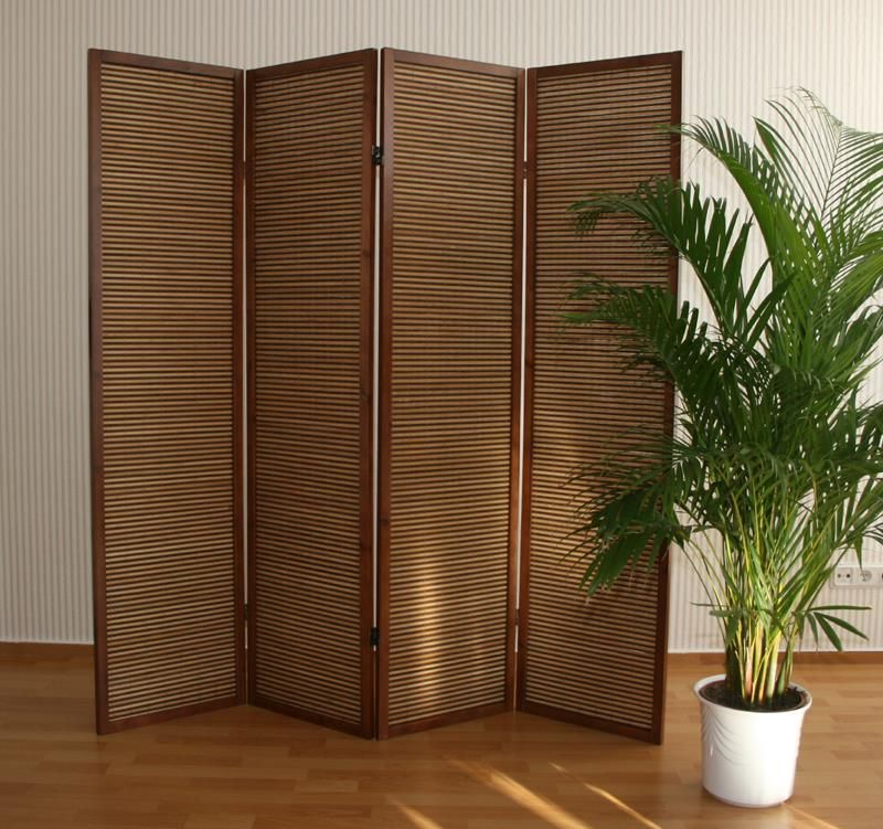 Homestyle parawan Pokojowy Balkonowy Bambusowy Naturalne Drewno 4x ...