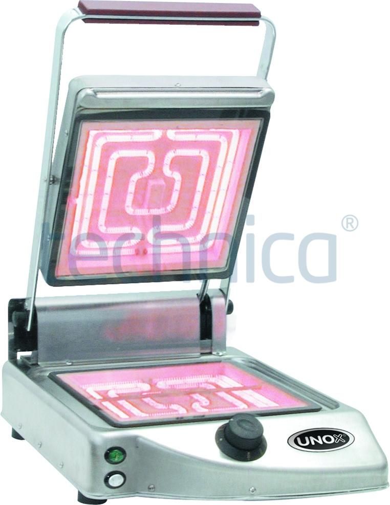 UNOX Kontakt grill ceramiczny gładki, pojedynczy SpidoCook® 1,6kW ...