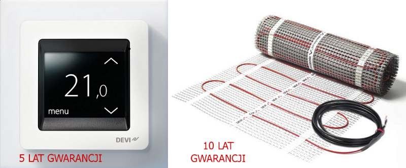 Ogrzewanie podłogowe Devi mata grzejna DTIF-150 1050W 7m2 + termostat Devireg Touch - Opinie i ...