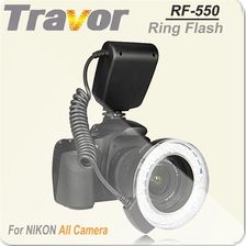Lampa błyskowa Travor Macro LED Pierścieniowa RF-550D do CANON/NIKON ...