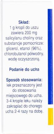 Ototalgin Krople Do Uszu 0,2g/1g 10g - Opinie i ceny na Ceneo.pl