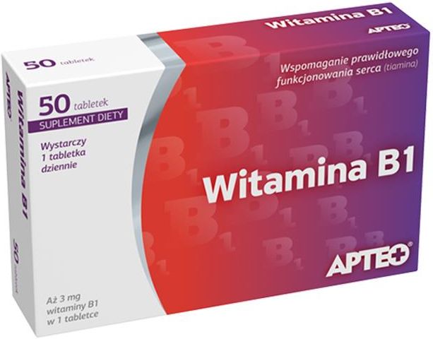 Witamina B1 3mg 50 tabletek - Opinie i ceny na Ceneo.pl