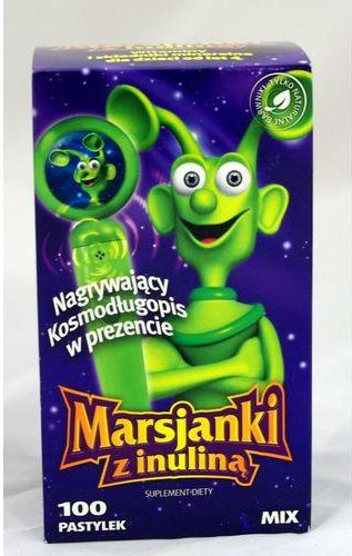 Marsjanki Z Inuliną Mix Smaków 100 Pastylek + Nagrywający Kosmodługopis ...