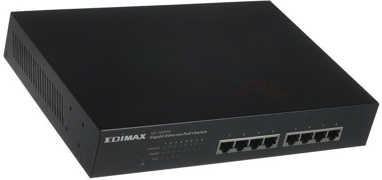 EDIMAX 8-PORT GIGABIT SWITCH WITH 4PORTS POE (GS-1008PH) - Opinie i ...