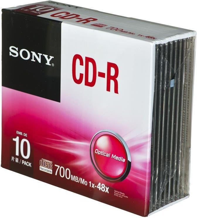 Nośnik danych Sony CD-R 48x, 10 (10cdq80ss) - Opinie i ceny na Ceneo.pl