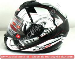 Kask motocyklowy LS2 FF350.1 ACTION BLACK WHITE - rozm. XS - Opinie i ...