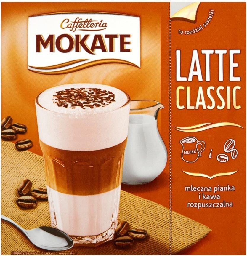 Kawa MOKATE Lattte Classic Moje inspiracje kawa rozpuszczalna z mleczną pianką 22G - Ceny i ...